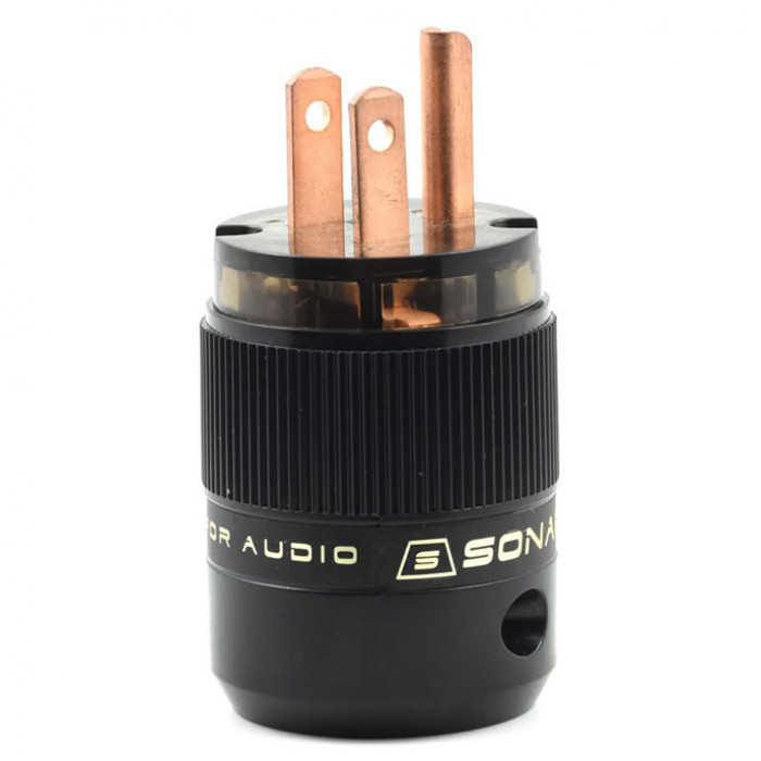SonarQuest SE-RP(D) Red Copper Series HiFi Audio Grade AC Power Plug ...